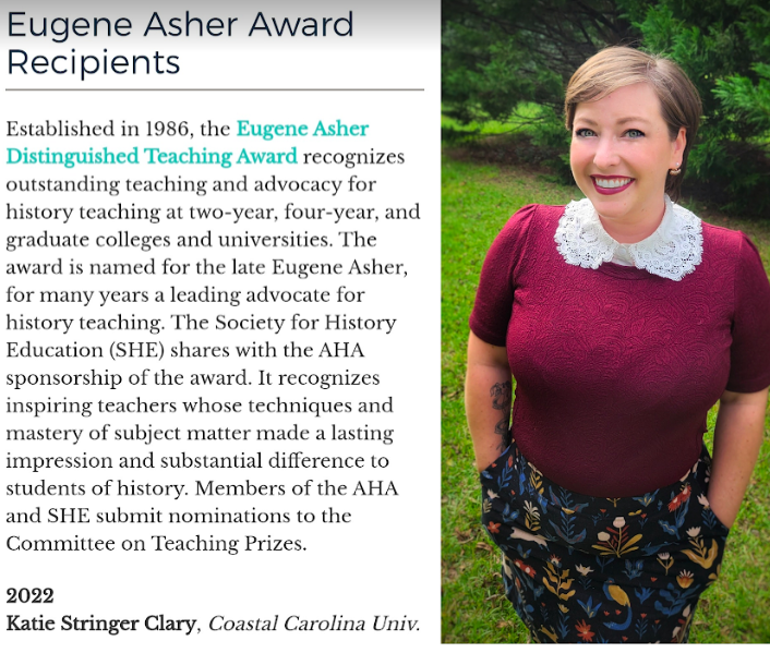 Eugene Asher Award – Katie Stringer Clary, PhD
